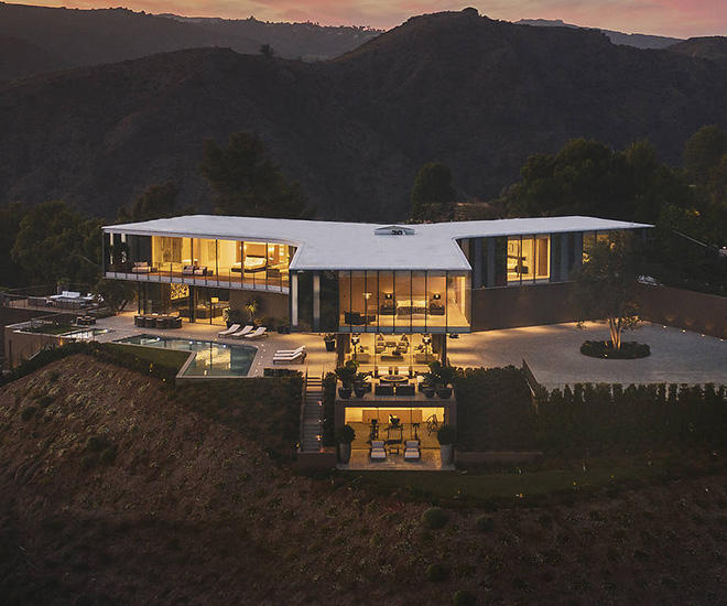 $56 million Los Angeles "Airplane Propeller" Home by architect Zoltan Pali