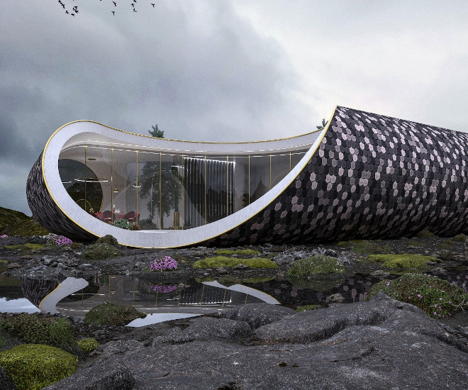 Wafai Envisions The Scandinavian Seashell House As a Museum of Life